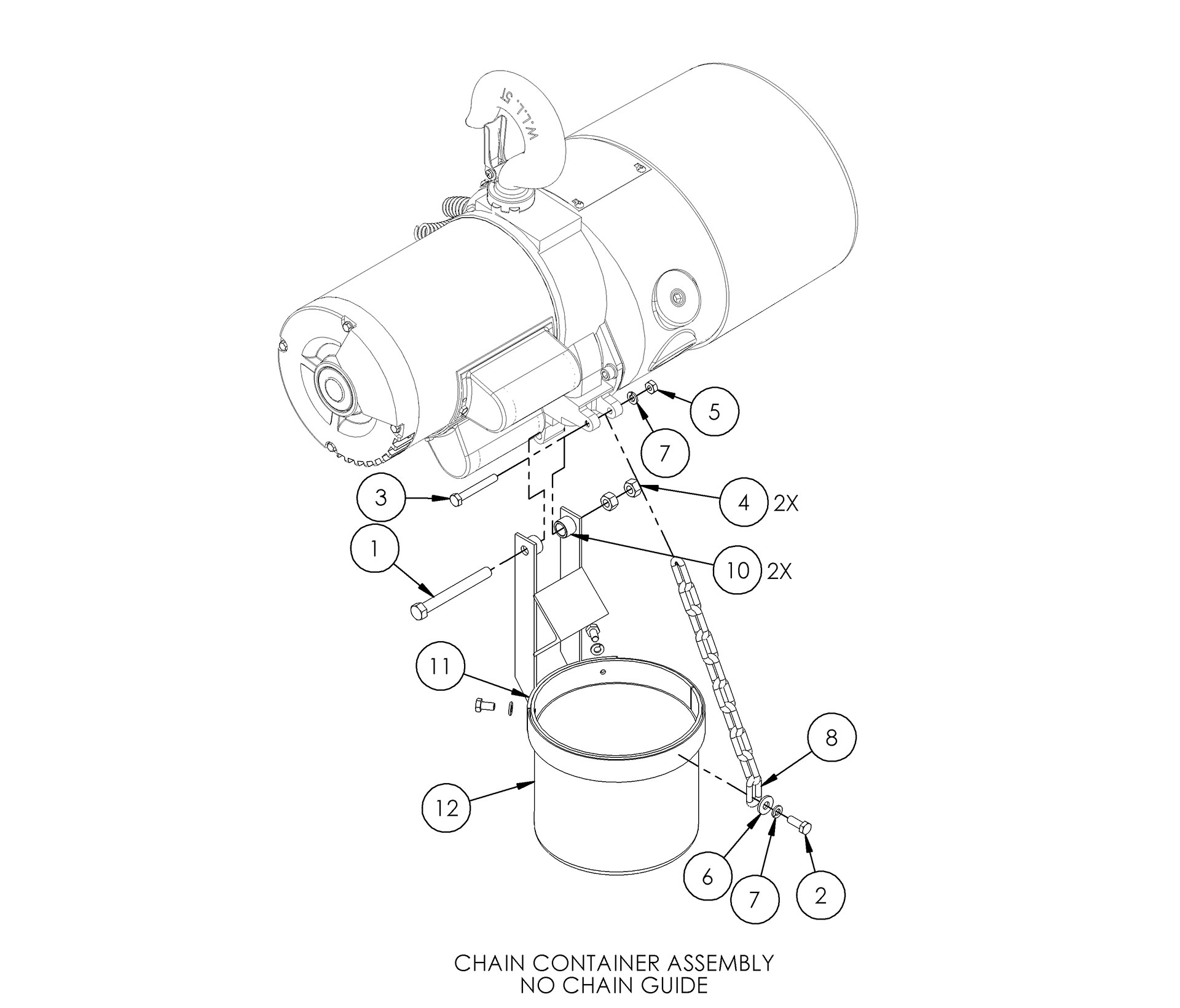 Panier à chaîne | Vulcan Hoist - Palan